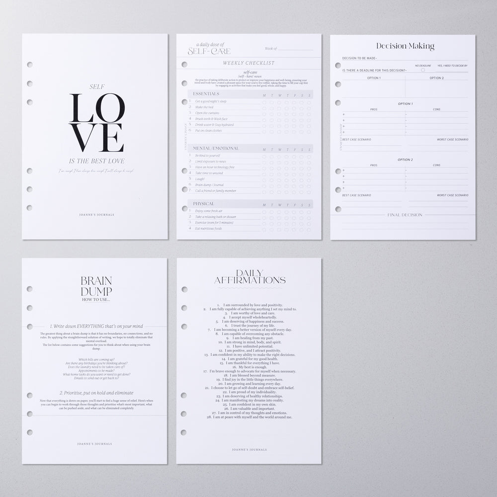 Self-Care Insert Bundle