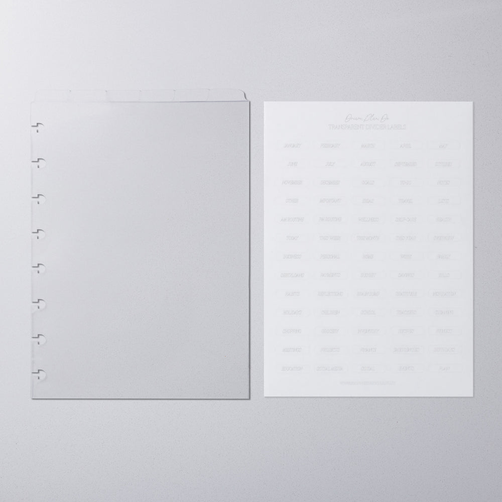 Crystal Clear Top Dividers | Disc-Bound
